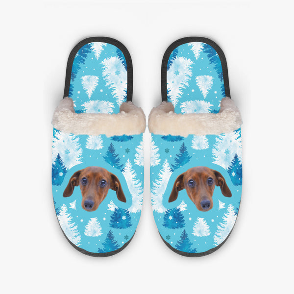 Churro - Personalized Cozy Winter Slippers – Dachshund Shop
