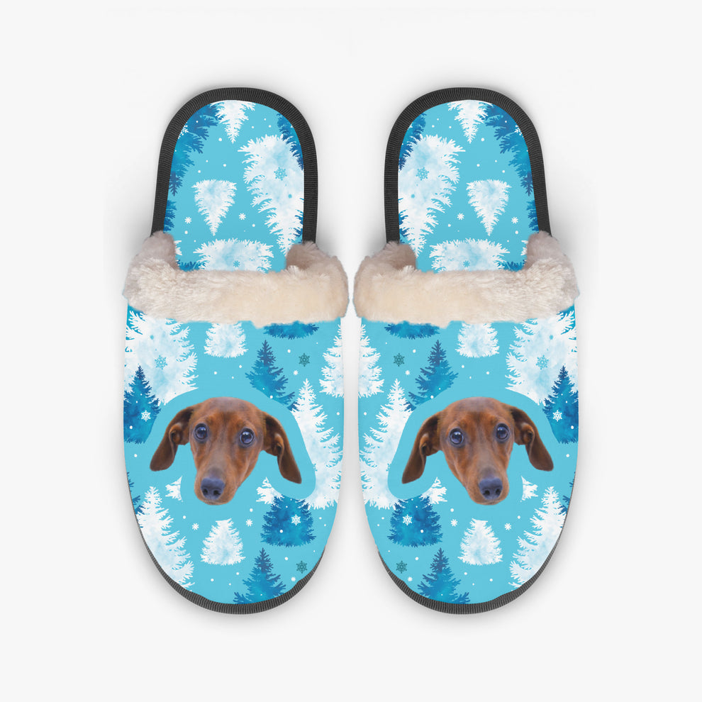 Churro - Personalized Cozy Winter Slippers – Dachshund Shop