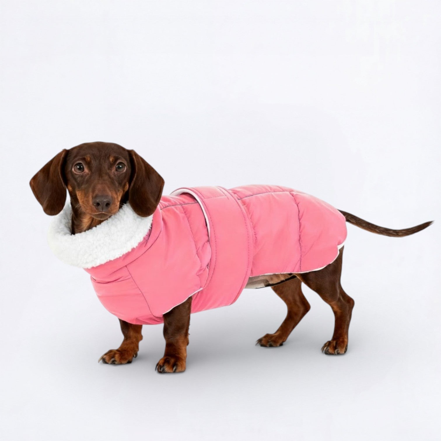 SnugglePup Dachshund Winter Vest – Cozy Cotton-Padded Jacket ...