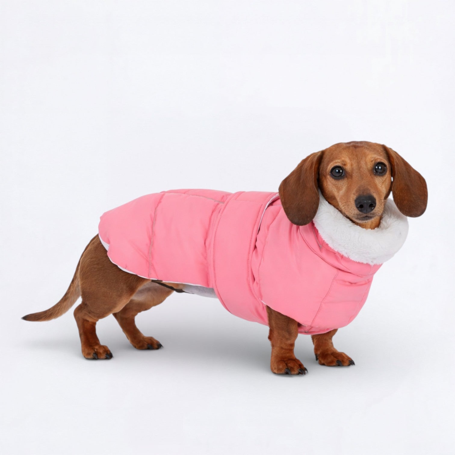 SnugglePup Dachshund Winter Vest – Cozy Cotton-Padded Jacket ...