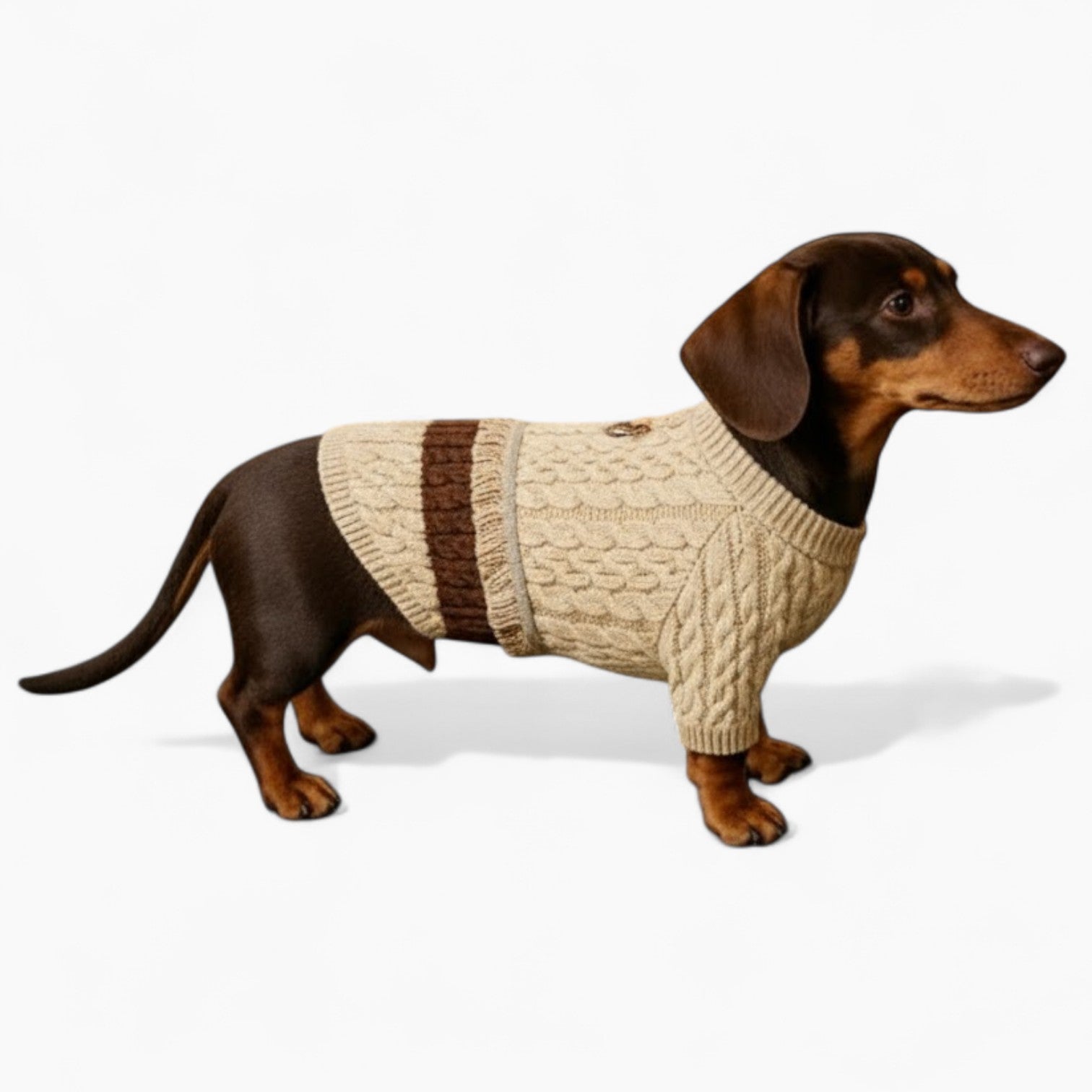 WoolNest Dachshund Classic Sweater — Cozy Knit Dog Winter Jacket ...
